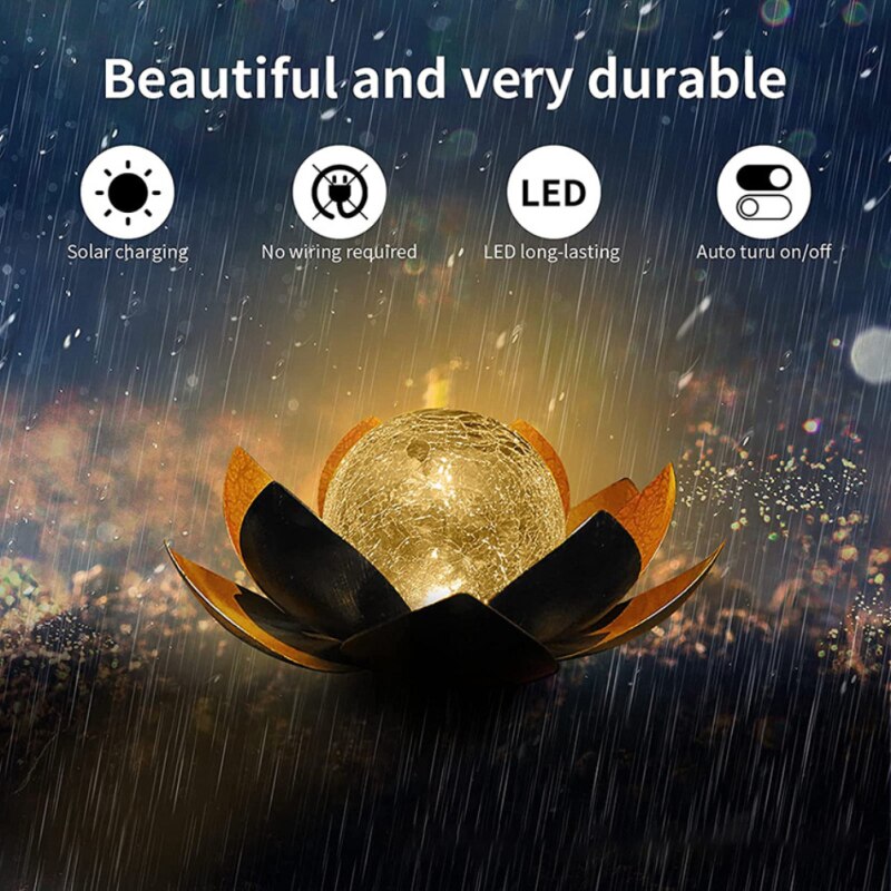 Lotus Flower Outdoor Solar Lamp – Original Moon Lamps