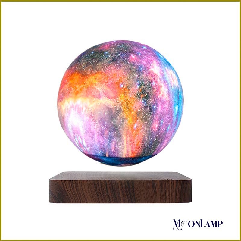 Levitating Galaxy Lamp 6in | 3D Print LED | Floating Galaxy Moon Lamp ...